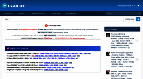 Visit 1tamilmv.gd - 1TamilMV - Latest Tamil Telugu Tamil Hindi ...