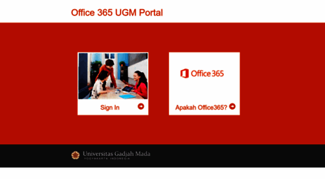 Visit 365.ugm.ac.id - Office 365 SSO.
