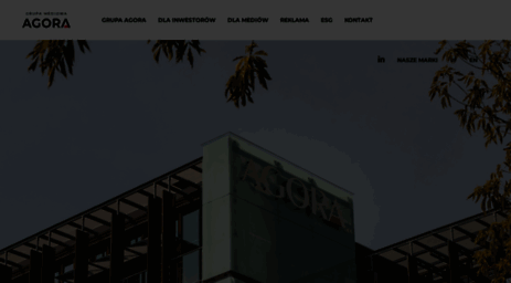 Visit Agora.pl - Agora S.A. - Polska grupa rozrywkowo-medialna.