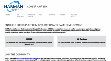 Visit Airsdk.harman.com - Adobe AIR SDK from HARMAN.