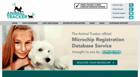 Visit Animaltracker.co.uk - Animal Tracker - The Pet Microchip Database.