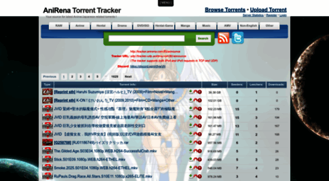 Visit Anirena.com - AniRena • Torrent List.
