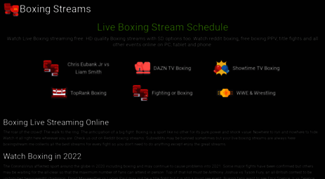 Visit Boxingstream.me - Boxing Streams | Live Boxing Online | Reddit ...