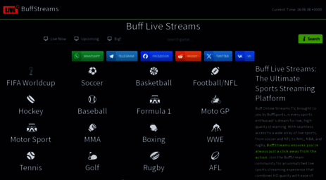 Visit Buffsports.io - Buff Online Streams Coverage From BuffSports ...