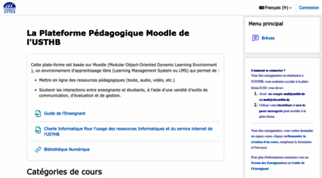 Visit Campusvirtuel.usthb.dz - Home | Moodle USTHB.