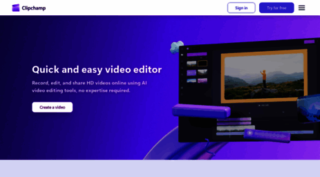 Visit Clipchamp.com - Online video editor by Microsoft Clipchamp.
