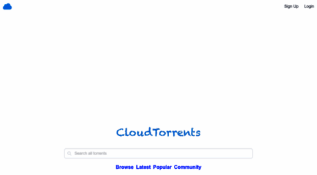 Visit Cloudtorrents.com - CloudTorrents - For torrents and stuff.