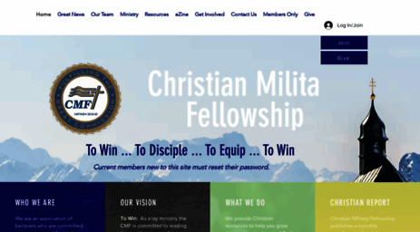 Visit Cmf.com - Christian Military Fellowship - Serving Our Troops.
