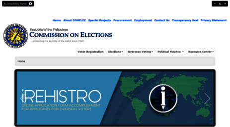 Visit Comelec.gov.ph - Official COMELEC Website :: Commission on Elections.