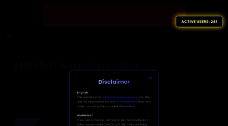 Visit Cysaw.org - Generator Lua & Manifest.