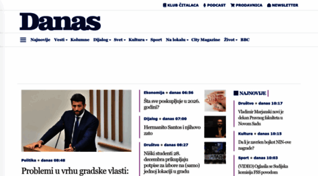 Visit Danas.rs - Dnevne novine - Najnovije vesti - Dnevni list Danas.