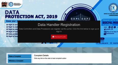 Visit Dataportal.odpc.go.ke - Office of the Data Protection Commission.