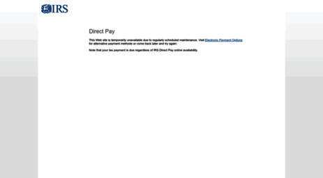 Visit Directpay.irs.gov - Direct Pay with bank account | Internal Revenue Service.