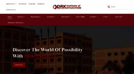 Visit Drkist.edu.in - DRK Institute of Science and Technology.
