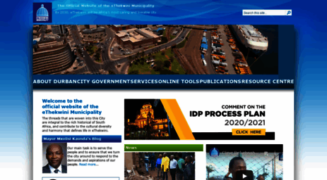 Visit Durban.gov.za - The Official Website of the eThekwini Municipality.