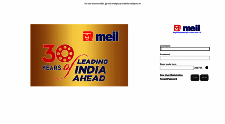 Visit Ebills.meilgroup.in - .: MEIL Group eBills