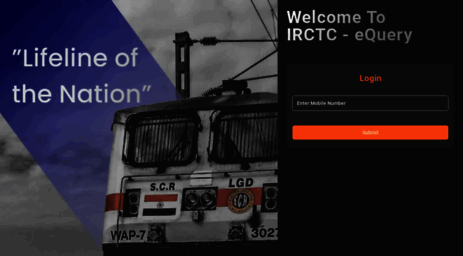Visit Equery.irctc.co.in - IRCTC.