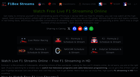 Visit F1box.me - F1Box | Watch F1 Streams Online - Live F1 Races.