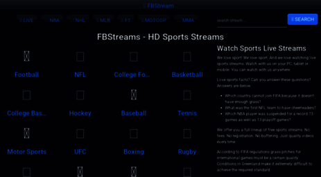 Visit Fbstreams.pm - FBStreams - Soccer,Football Sports HD Streams ...