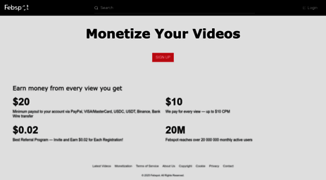Visit Febspot.com - Febspot – Video Monetization Platform.