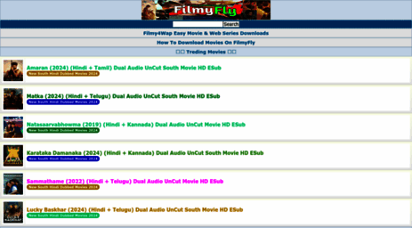 Visit Filmyfly.earth - Filmyfly.dog 2025 South Bollywood And Hollywood Hindi Animation Web ...