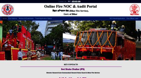 Visit Firenoc.bihar.gov.in - Fire NOC & Audit Portal.