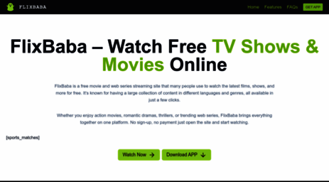 Visit Flixbaba.org - FlixBaba – Watch Free TV Shows & Movies Online in HD.