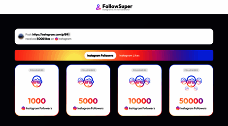 Visit Followsuper.com - FollowSuper - #1 Instagram & TikTok Followers ...