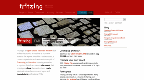 Visit Fritzing.org - Welcome to Fritzing.