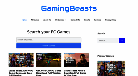 Visit Gamingbeasts.com - Gaming Beasts - Reviews, Guides & Downloads.