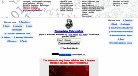 Visit Gematrix.org - Gematria Calculator.
