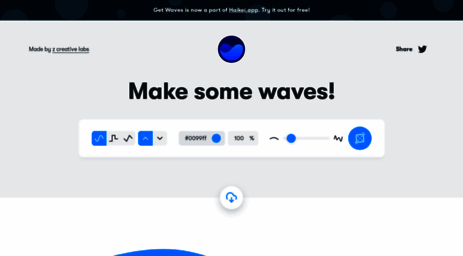 Visit Getwaves.io - Get Waves – Create SVG waves for your next design.