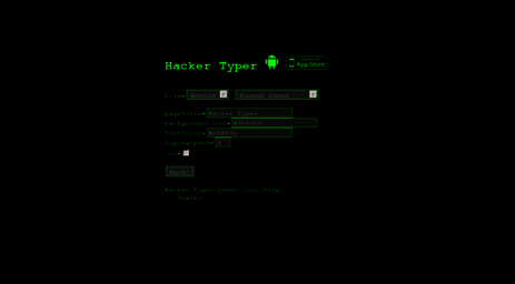 Visit Hackertyper.net - Hacker Typer.
