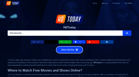 Visit Hdtoday.com.au - HDToday - Watch HD Movies Free - HD Series and ...