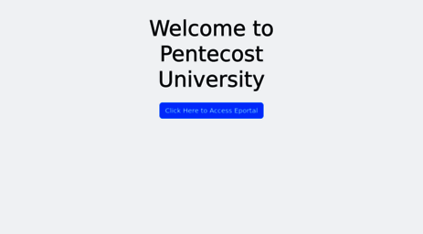 Visit Intranet.pentvars.edu.gh - Welcome to Pentecost University.
