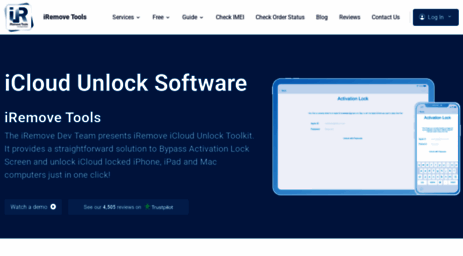 Visit Iremove.tools - ICloud Bypass (Unlock) - iRemove Software.