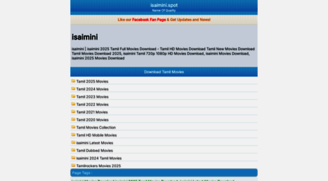 Visit Isaimini.spot - Isaimini 2025 | isaimini Tamil Full Movies ...