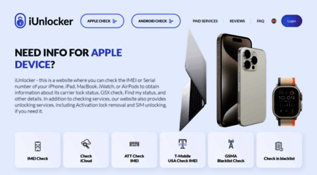 Visit Iunlocker.net - IMEI Check | iPhone | iPad | Mac | Watch Free ...