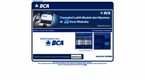Visit Klikbca.com - Internet Banking - KlikBCA.