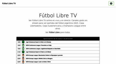 Visit Librefutbolsu.com - Fútbol Libre TV - Ver partidos de fútbol y ...