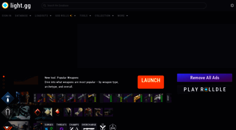 Visit Light.gg - Destiny 2 Database, Loadouts & Builds, God Rolls ...