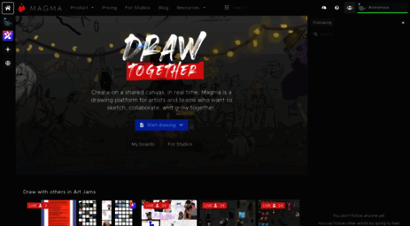 Visit Magma.com - Magma – Multiplayer art platform for Art Jams and ...