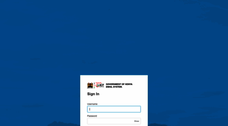 Visit Mail.govmail.ke - Zimbra Web Client Sign In.