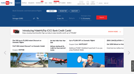 Visit Makemytrip.com - MakeMyTrip - #1 Travel Website 50% OFF on Hotels ...