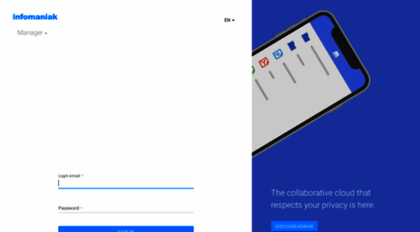 Visit Manager.infomaniak.com - Infomaniak.