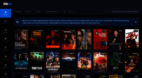Visit Meoo.ro - Meoo.ro – Vizionează filme și seriale online, gratuit și fără întreruperi. Cele ....
