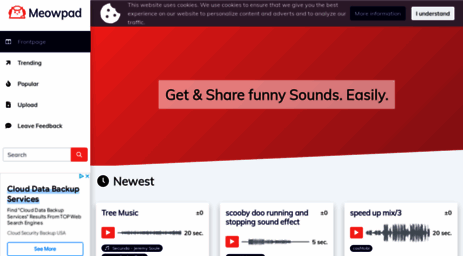 Visit Meowpad.fun - Meowpad - Get & Share funny Sounds. Easily. | Meowpad.