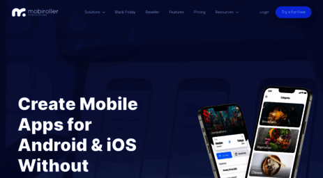 Visit Mobiroller.com - Android & iOS App Maker | Free App Maker | App Builder - Mobiroller.