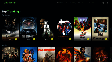 Visit Moviewiser.com - MovieWiser: AI enhanced movie & series ...