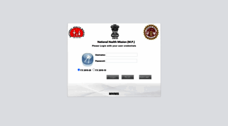 Visit Mwmis.nhmmp.gov.in - National Health Mission (MP) - Login.